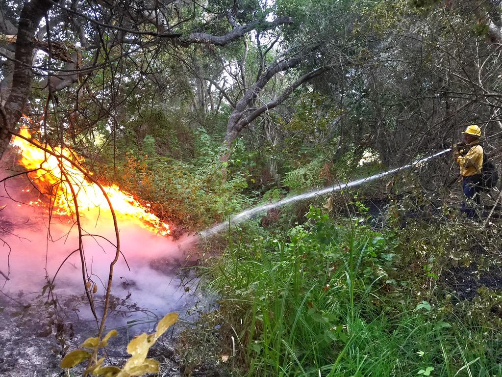 Fire burns 320 acres near Lompoc