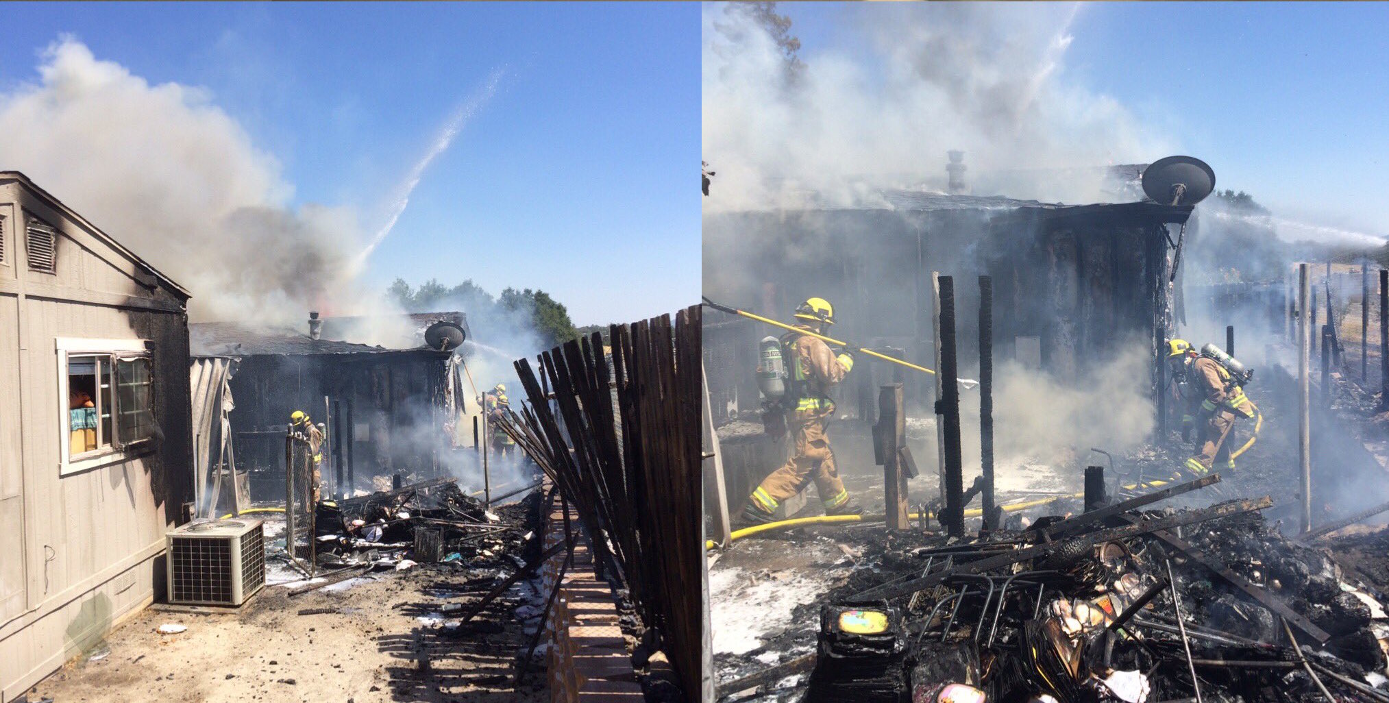 SLO County fires burn mobile homes and firefighter facility