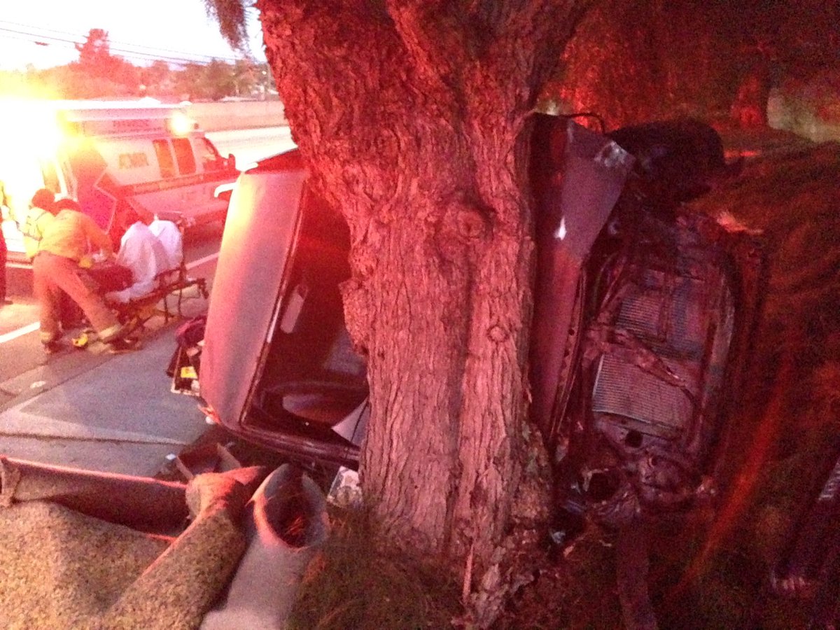 Driver crashes truck into tree in Orcutt