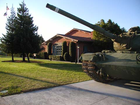 Vandal paints anti-Trump expletive on SLO veterans tank