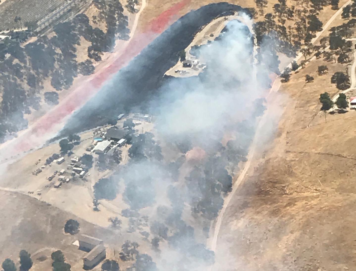 Fire burns a dozen acres in rural Paso Robles