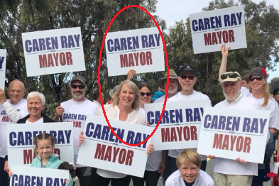 Caren Ray campaigner suspected of vandalism rampage