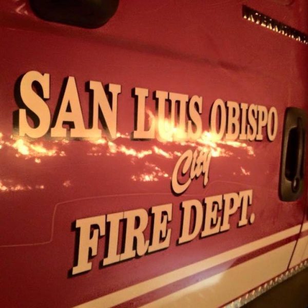 Encampment fire burns trees near Cal Poly in SLO