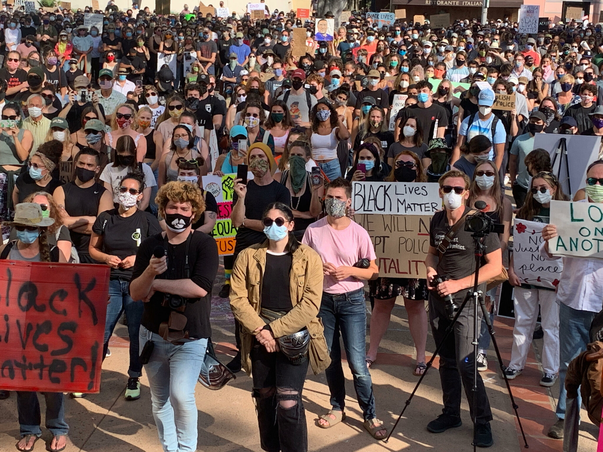 Thousands attend protest in San Luis Obispo