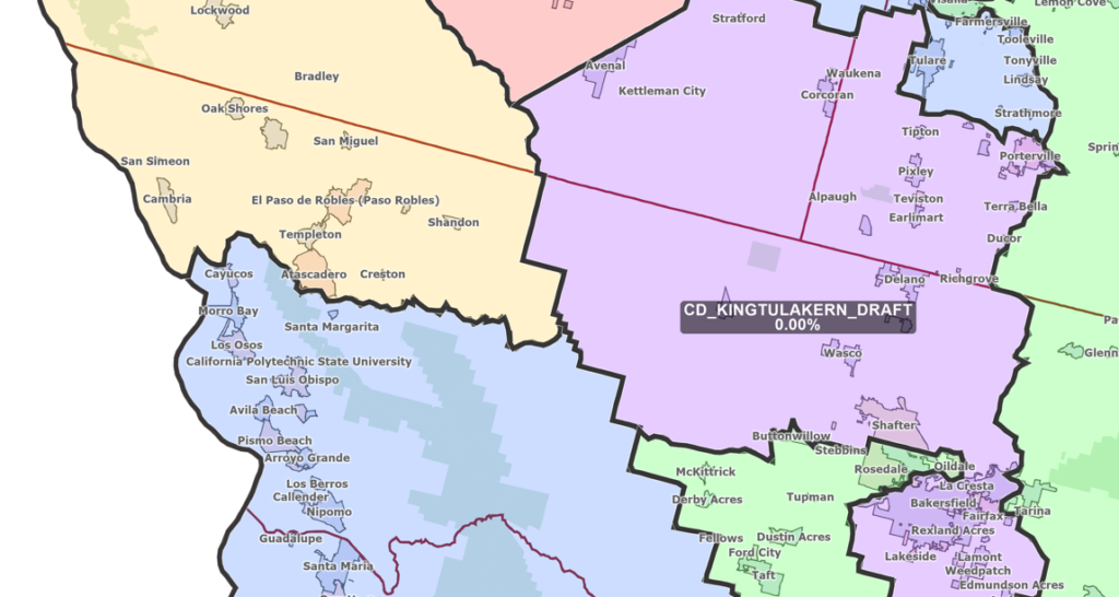 Proposed congressional map splits SLO County into two districts