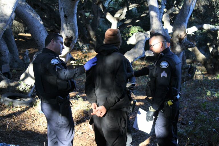 Officers raid Grover Beach homeless camp, arrest four