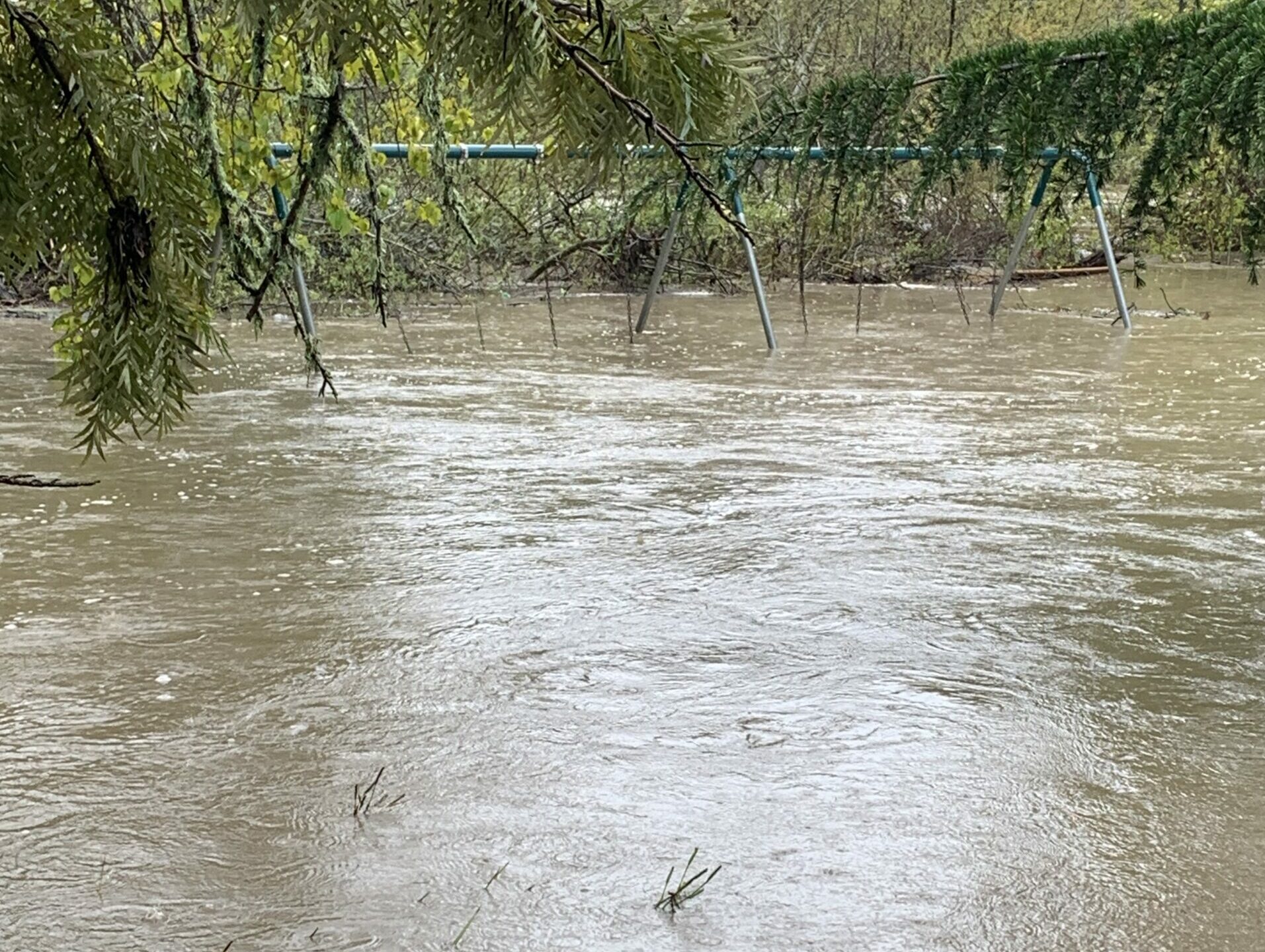 How much rain fell on SLO County during the storm?