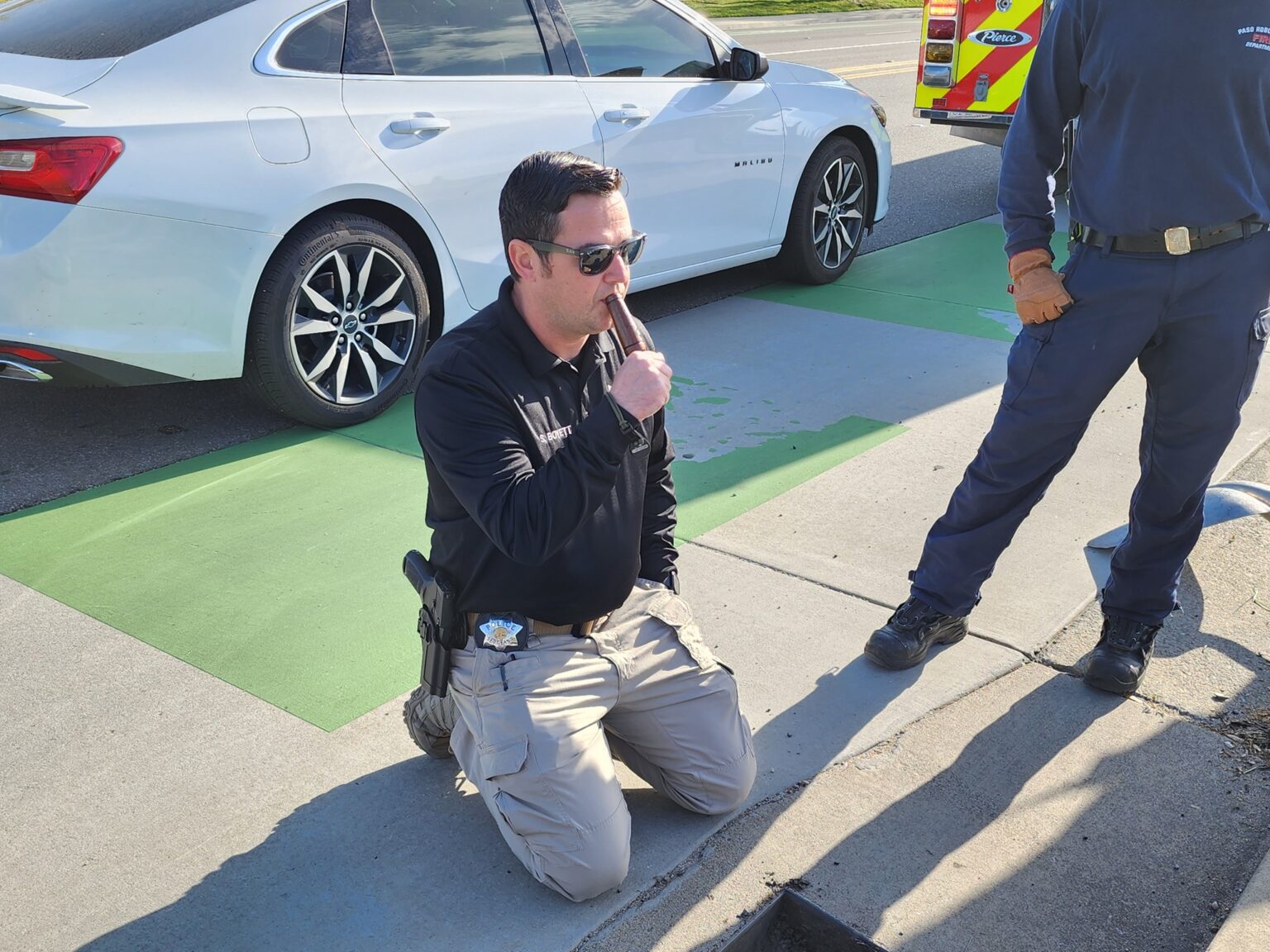 Paso Robles firefighters rescue ducklings from storm drain Paso Robles firefighters rescue ducklings from storm drain