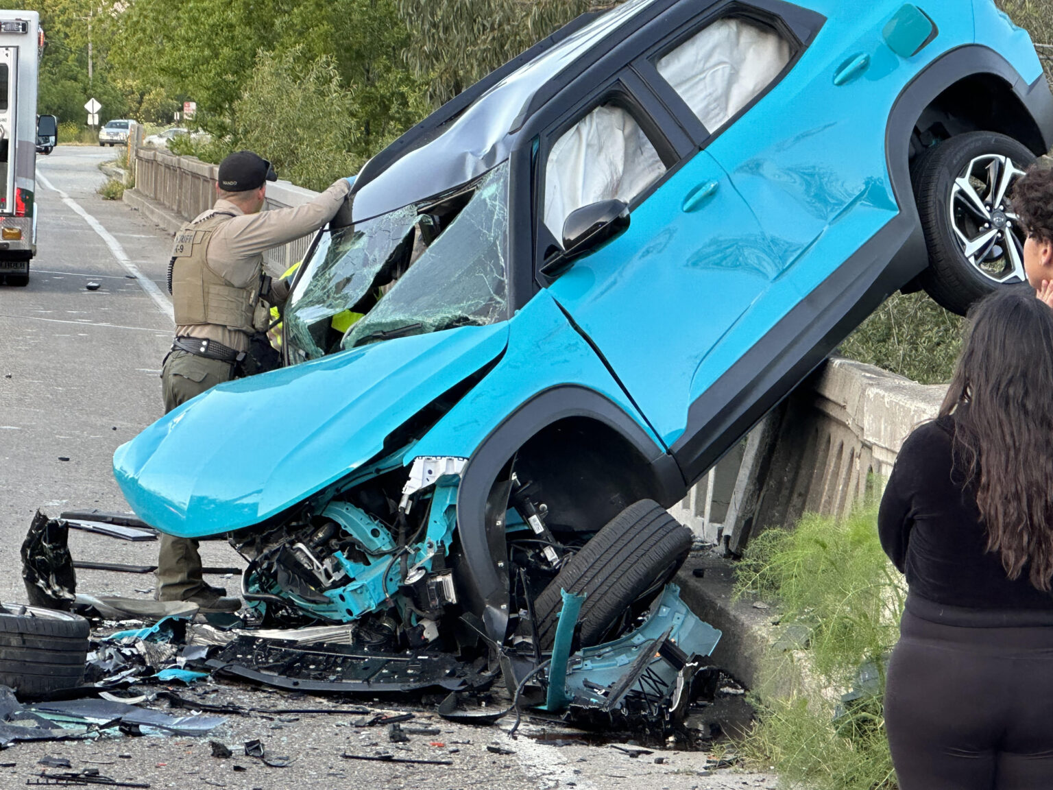 Four people injured in DUI crash near SLO, video