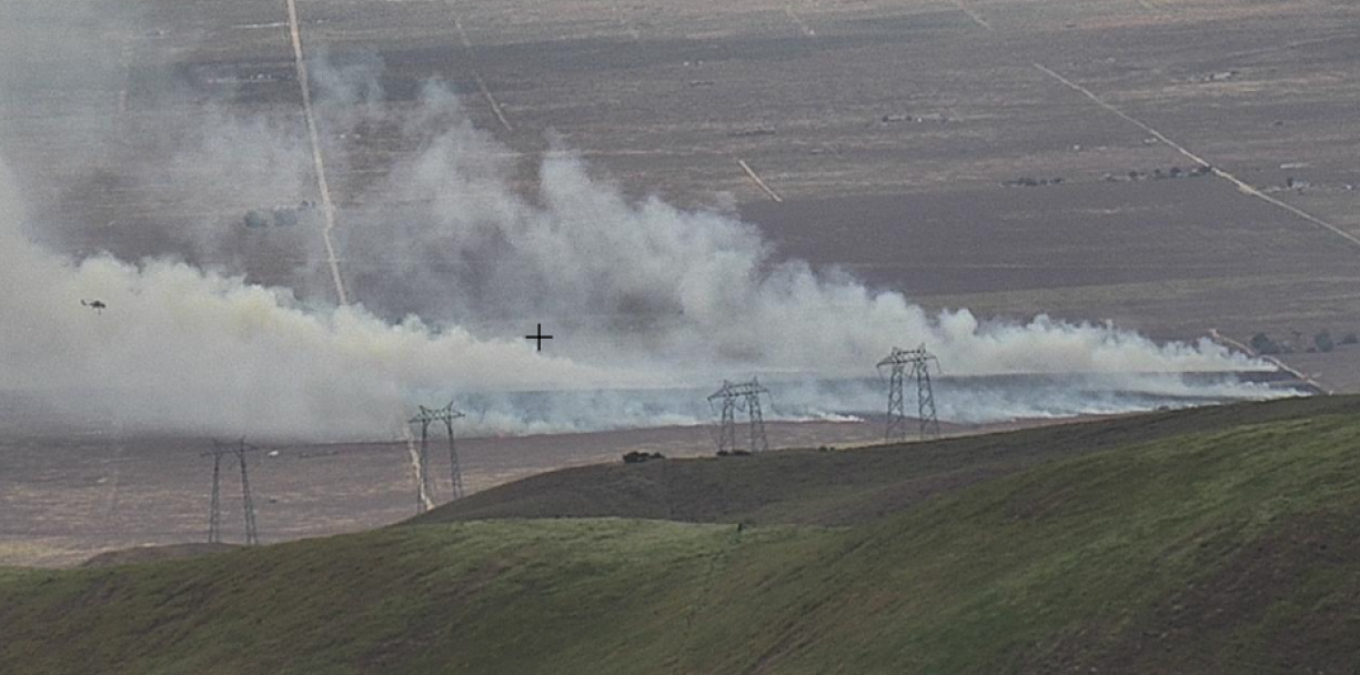 Fire burns more than 100 acres in California Valley