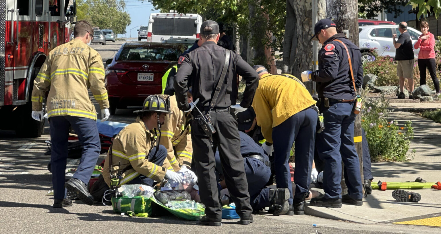 Motorcyclist suffers major injuries in San Luis Obispo crash