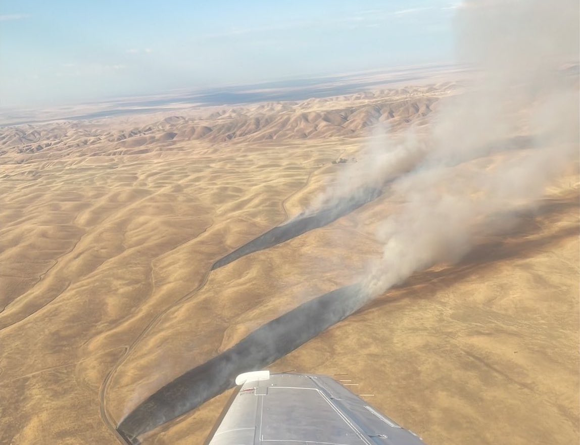 Carrizo Plain fire burns 225 acres