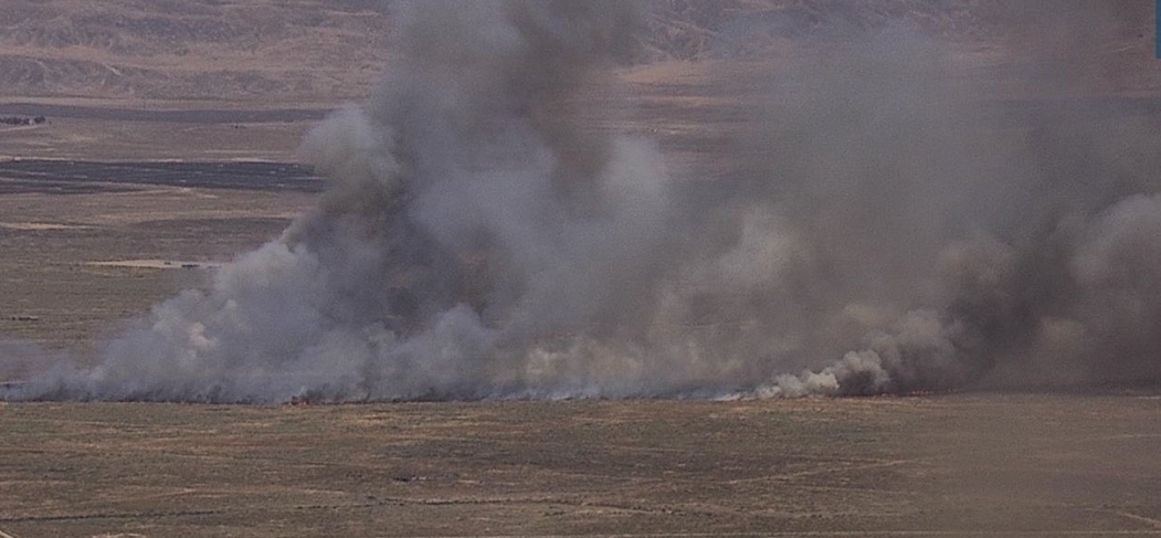 Grass fire burns 1,410 acres in rural Santa Margarita