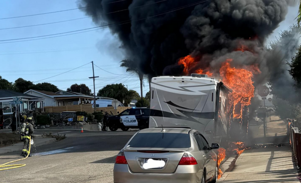 Fire destroys recreational vehicle in Grover Beach