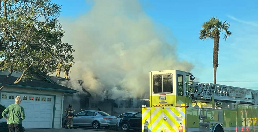 Two people injured in residential fire in Santa Maria
