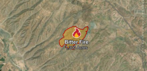 Bitter Fire near Shandon scorches 1,300 acres