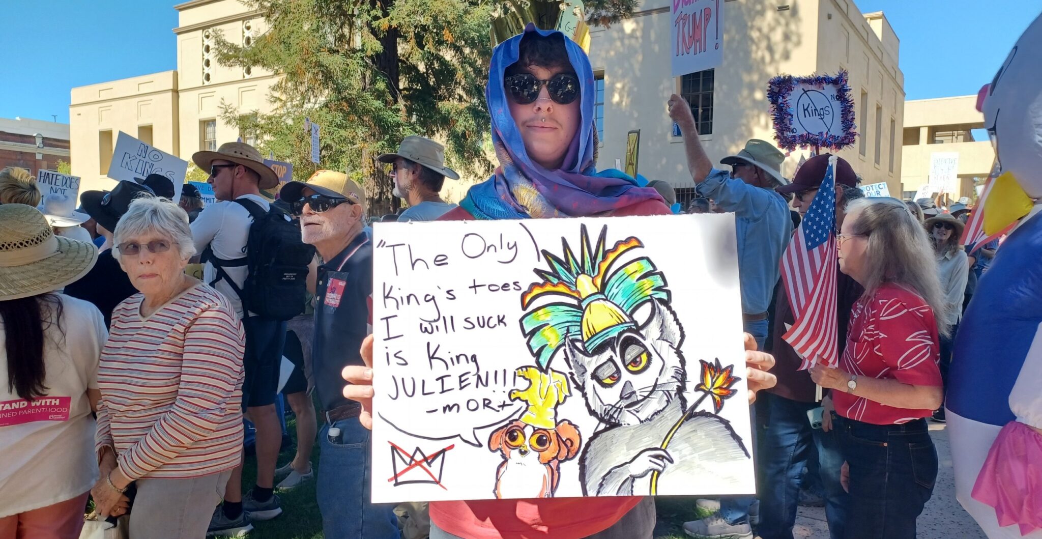 Several thousand people attend No Kings rally in San Luis Obispo